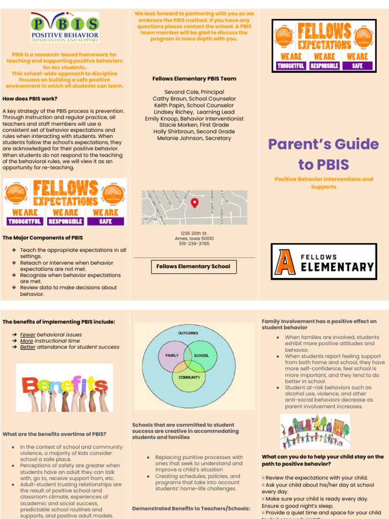 Pbis Parent Brochure | PDF | Education Theory | Behavior Modification