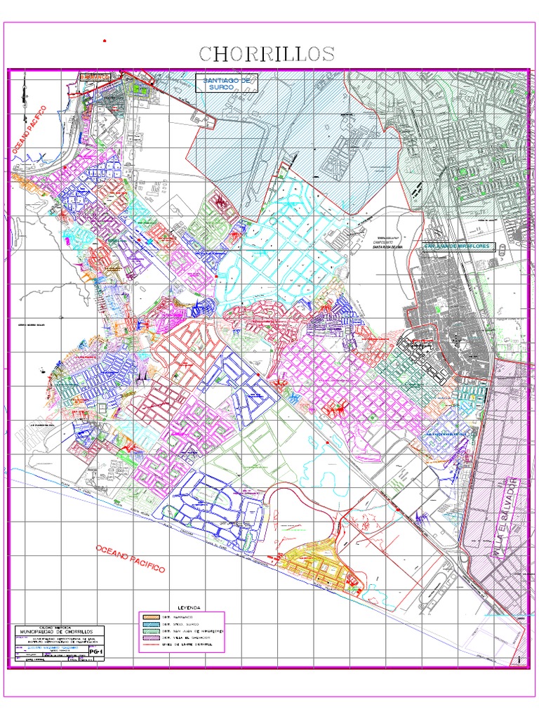 Plano Del Distrito de Chorrillos | PDF