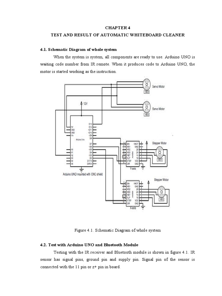 Test and Result of Automatic Whiteboard Cleaner | PDF | Arduino | Bluetooth