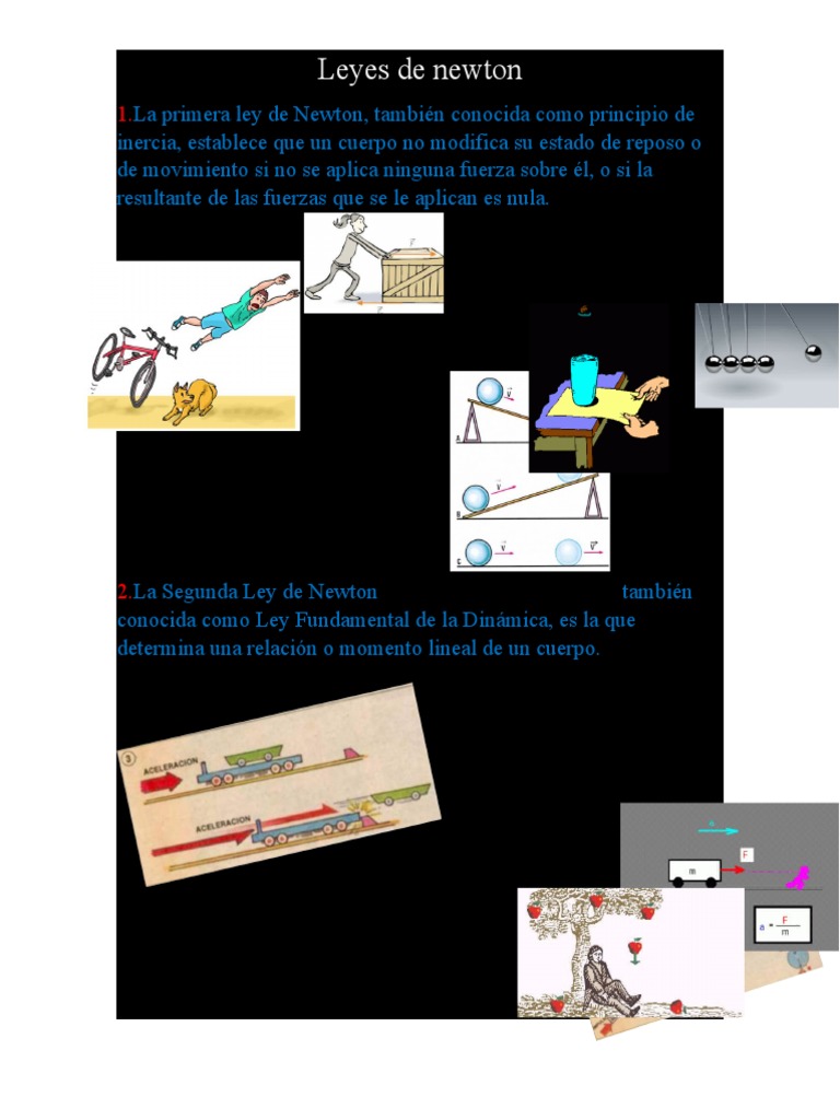 Actividad de Leyes de Newton Collage | PDF