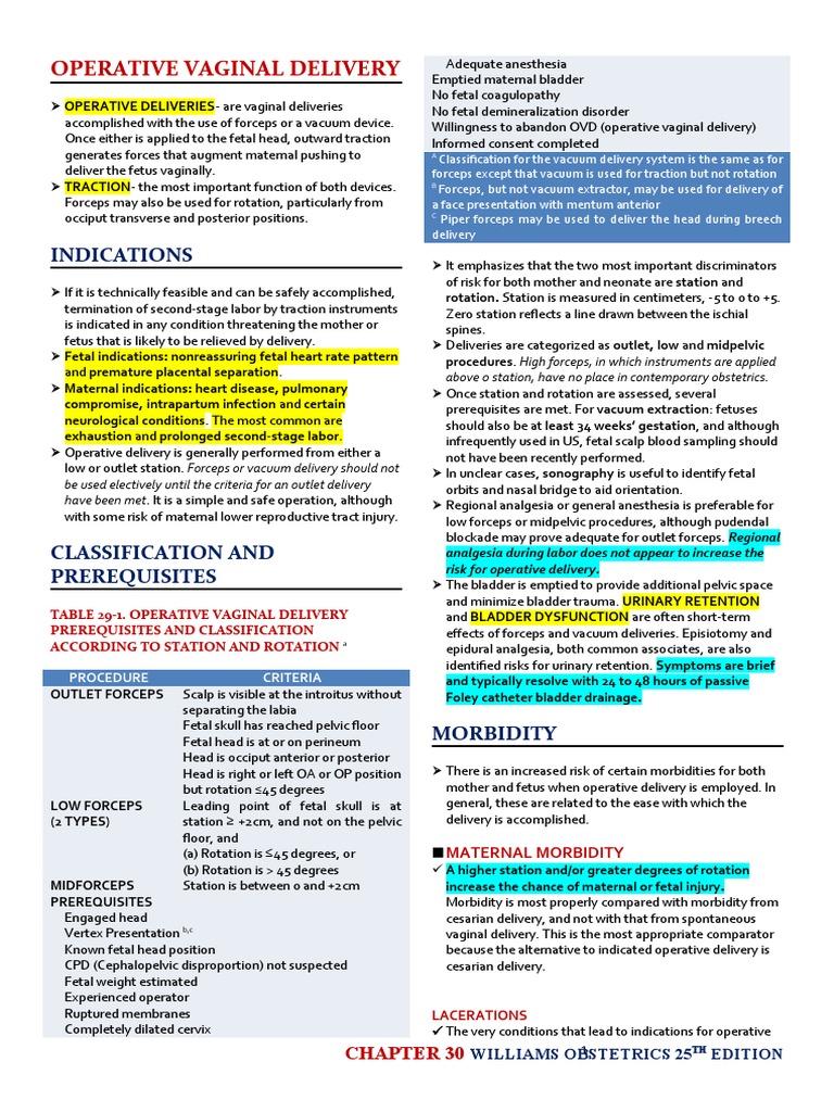 Operative Vaginal Delivery | PDF | Childbirth | Pelvis