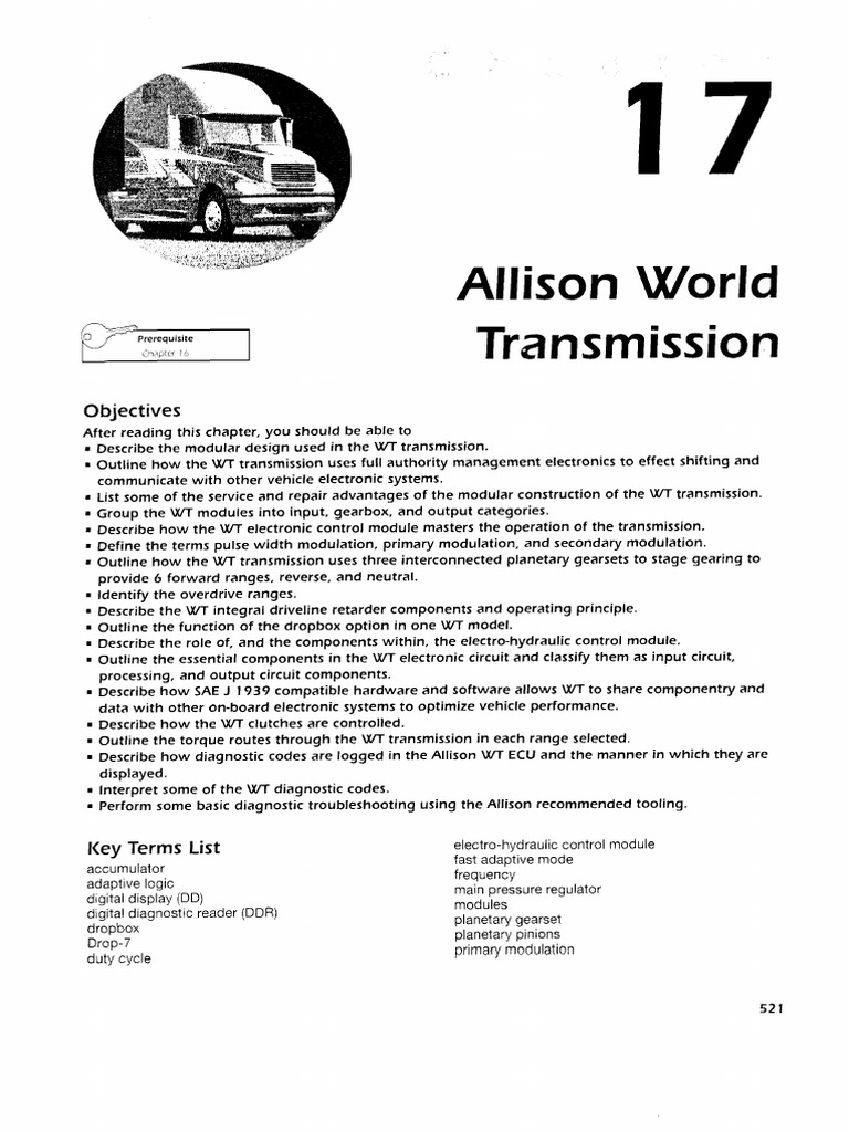 Chapter 17 (Allison World Transmission) PDF | PDF | Transmission ...