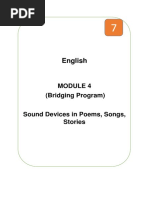 English 7 Quarter 2 Module 7 | PDF | Poetry | Rhyme