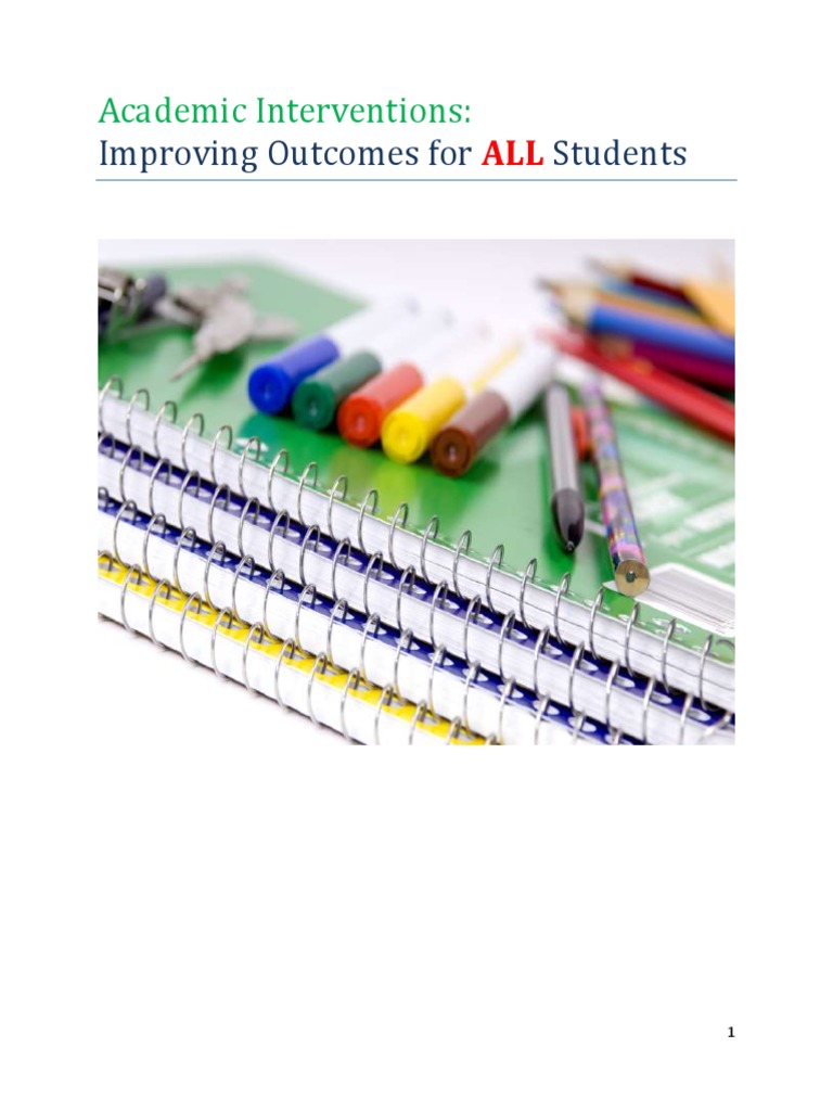 Academic Interventions Module PDF | PDF | Educational Assessment | Teaching