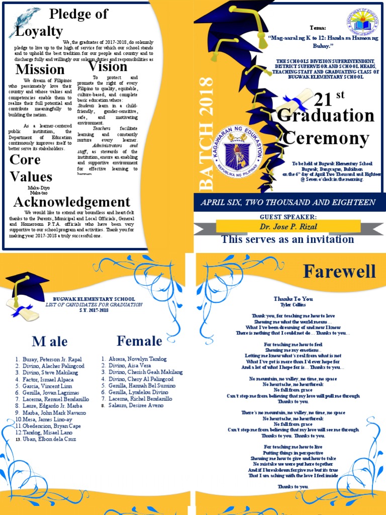 21 Graduation Ceremony: This Serves As An Invitation | PDF | Behavior Modification | Learning