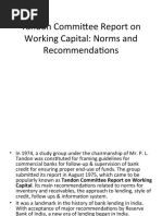 Tandon & Chore Committee | PDF | Reserve Bank Of India | Loans