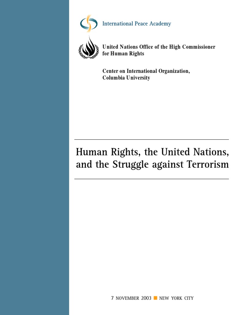 Human Rights The United Nations And The Struggle Against Terrorism