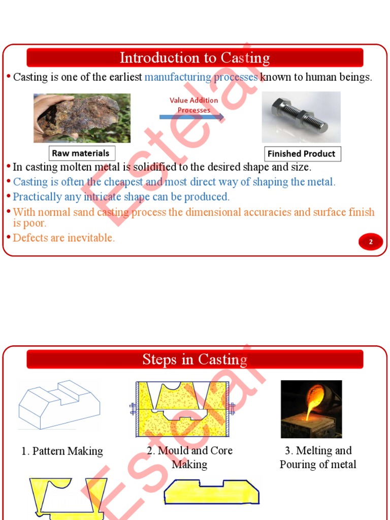 Casting Pattern Allowances Explained | PDF | Casting (Metalworking ...