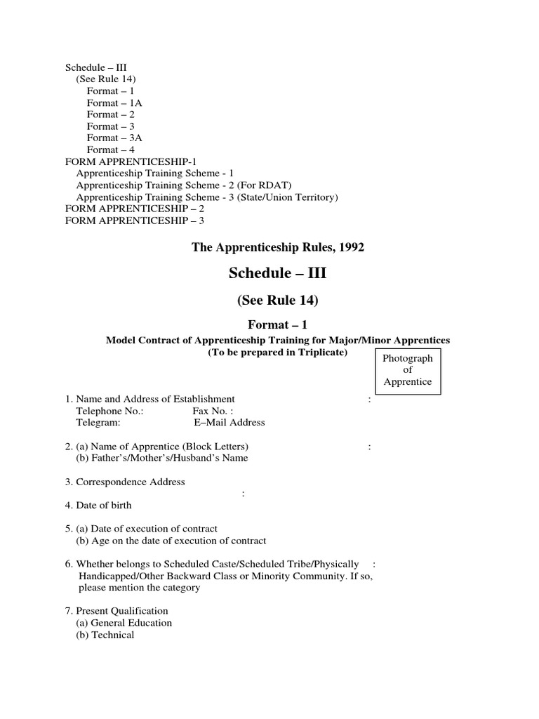 Apprenticship Rules | PDF | Apprenticeship | Guarantee