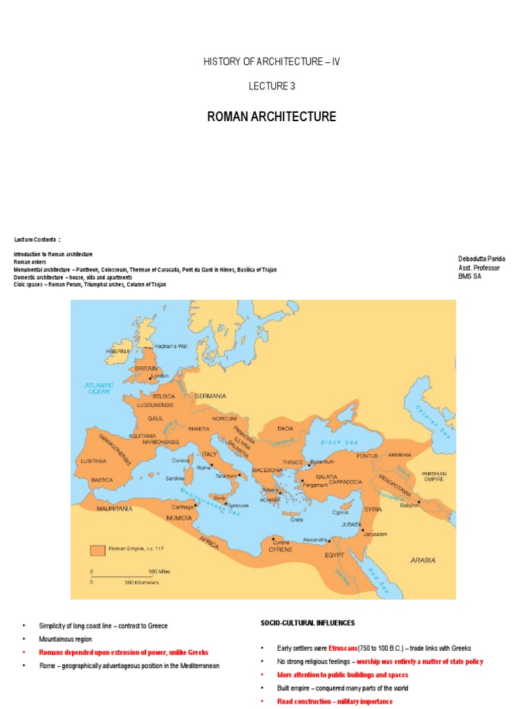 Roman Architecture: History of Architecture - Iv | PDF | Column ...