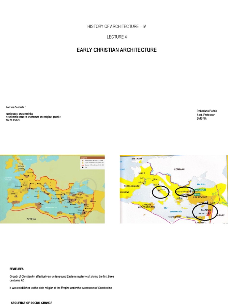 Early Christian Architecture Overview | PDF | Roman Empire | Religion ...