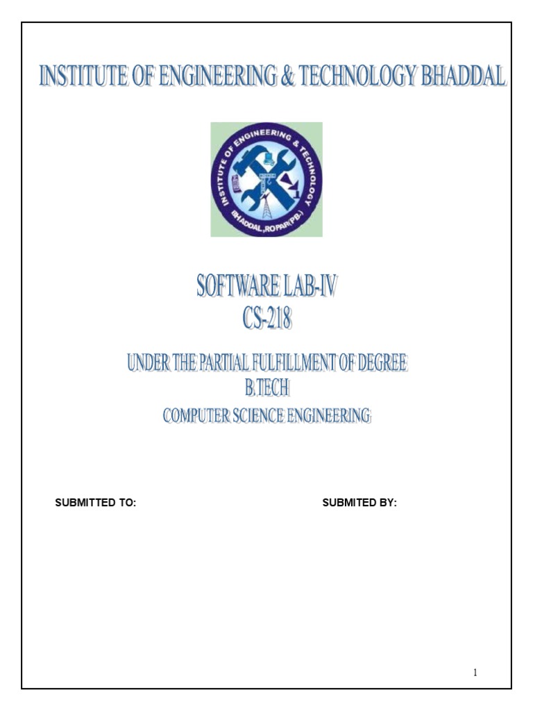 Submitted To: Submited by | PDF | Parsing | Computer Programming