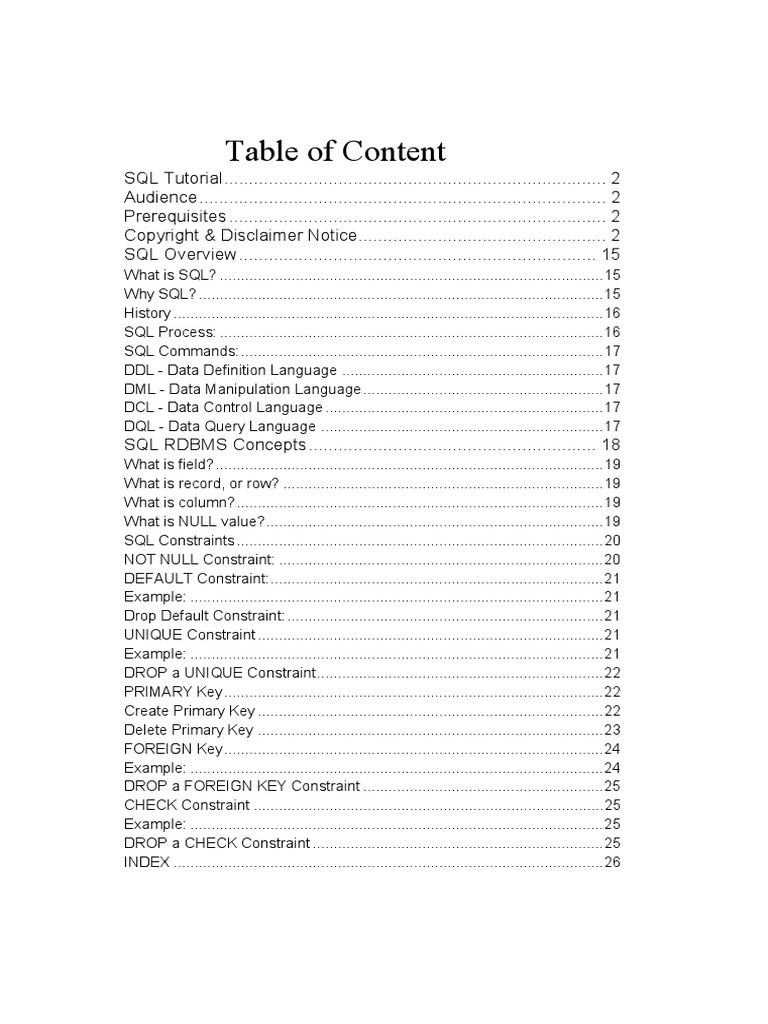 Mysql Complete Guide Pdf Relational Database Databases
