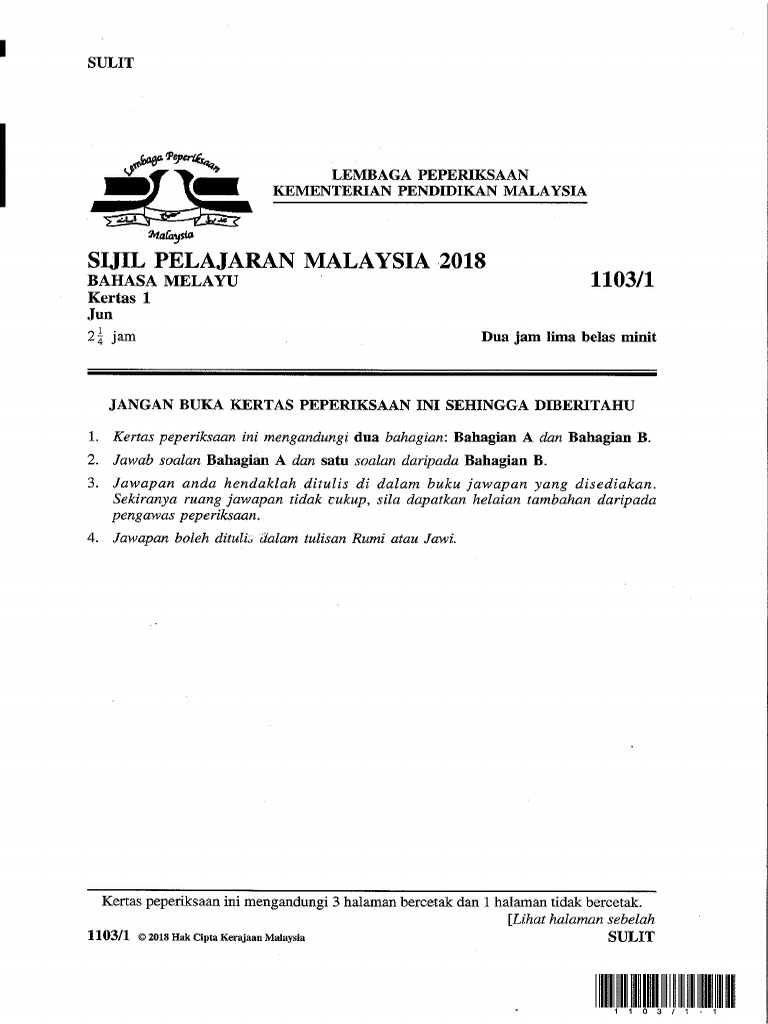 BM SPM Ulangan PDF | PDF