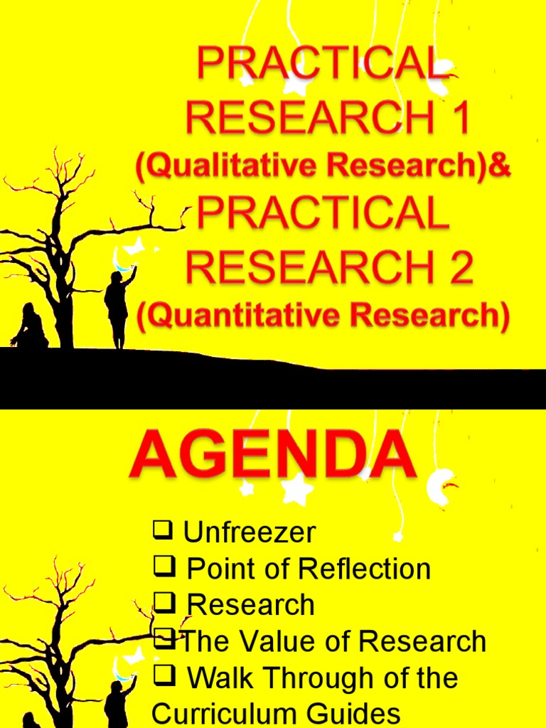 Overview of Practical Research 1 & 2 | PDF | Qualitative Research ...