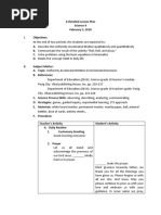 Lesson Plan in Science Grade 9 COT 4 With Indicators | PDF | Projectiles | Acceleration