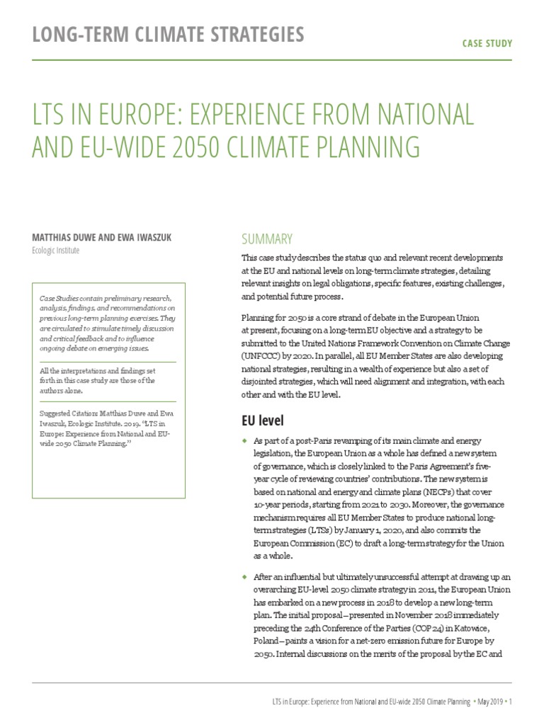 3201-Lts-In-Europe 2050 | PDF | European Union | Governance