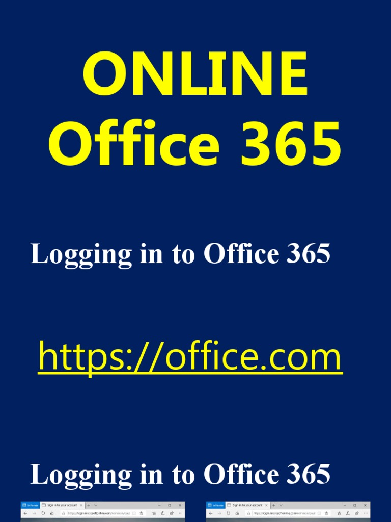 Office 365 Login and Setup Guide | PDF