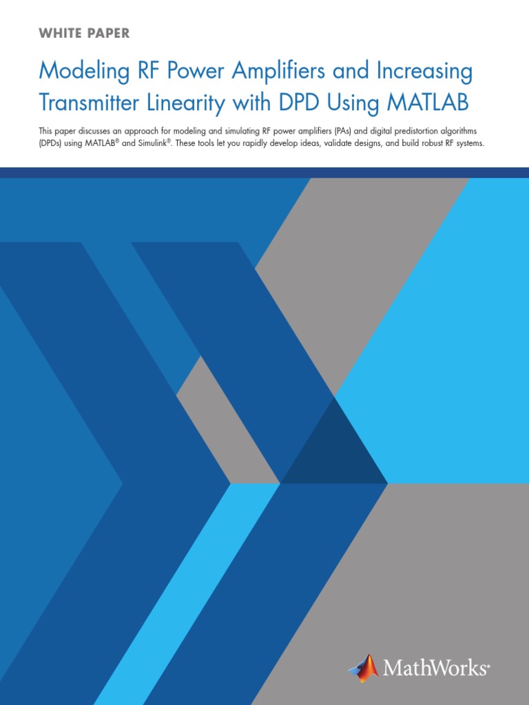 Modelling RF Power Amplifiers With DPD Using Matlab White Paper PDF | PDF | Hardware Description ...