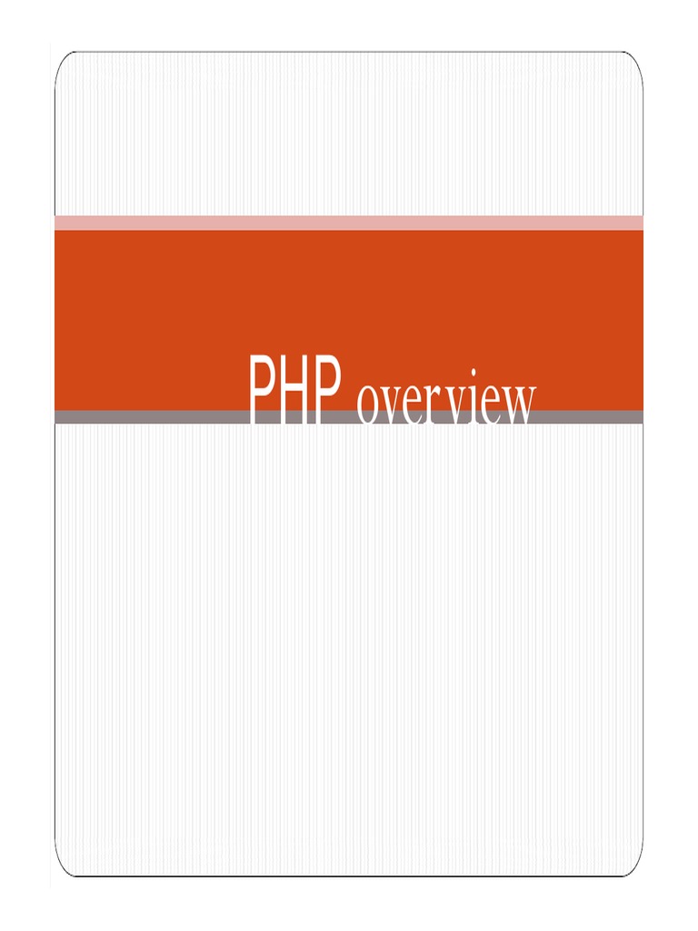 Lecture 9 Php Overview Download Free Pdf Php Web Server