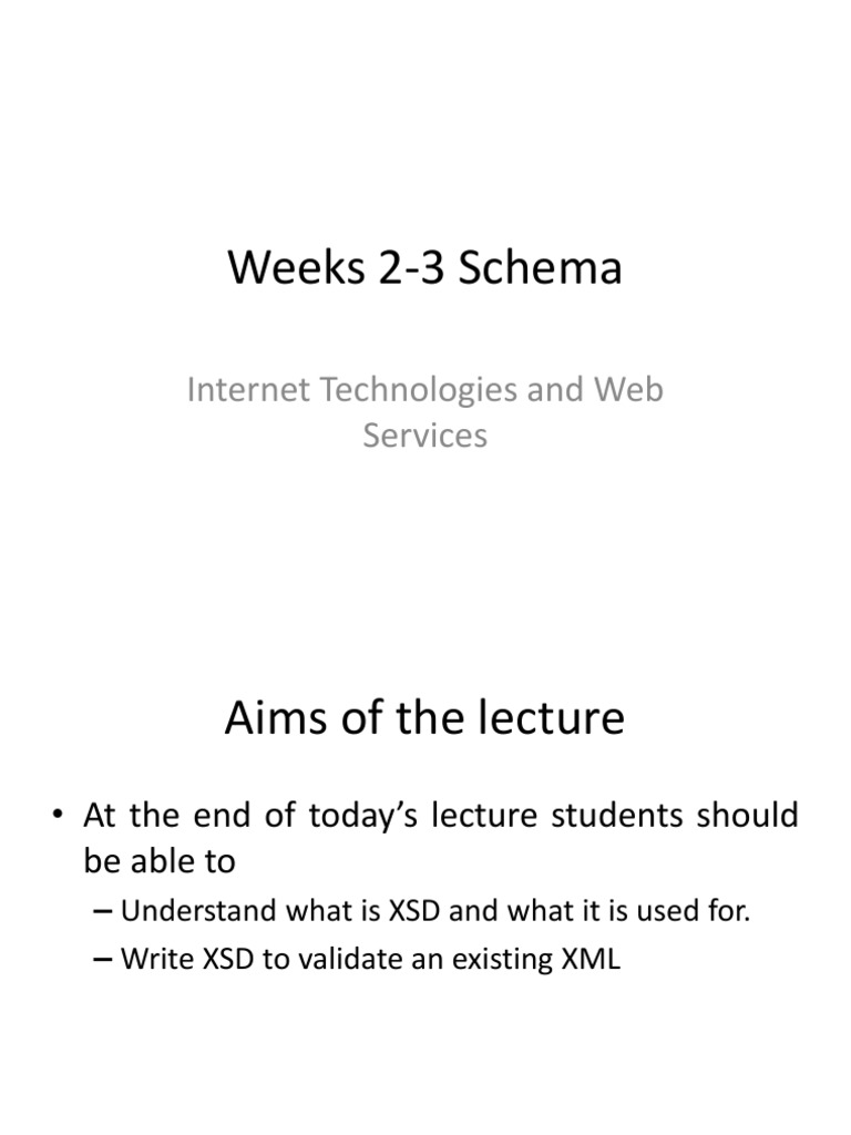 XML Schema for Web Services | PDF | Xml | Xml Schema