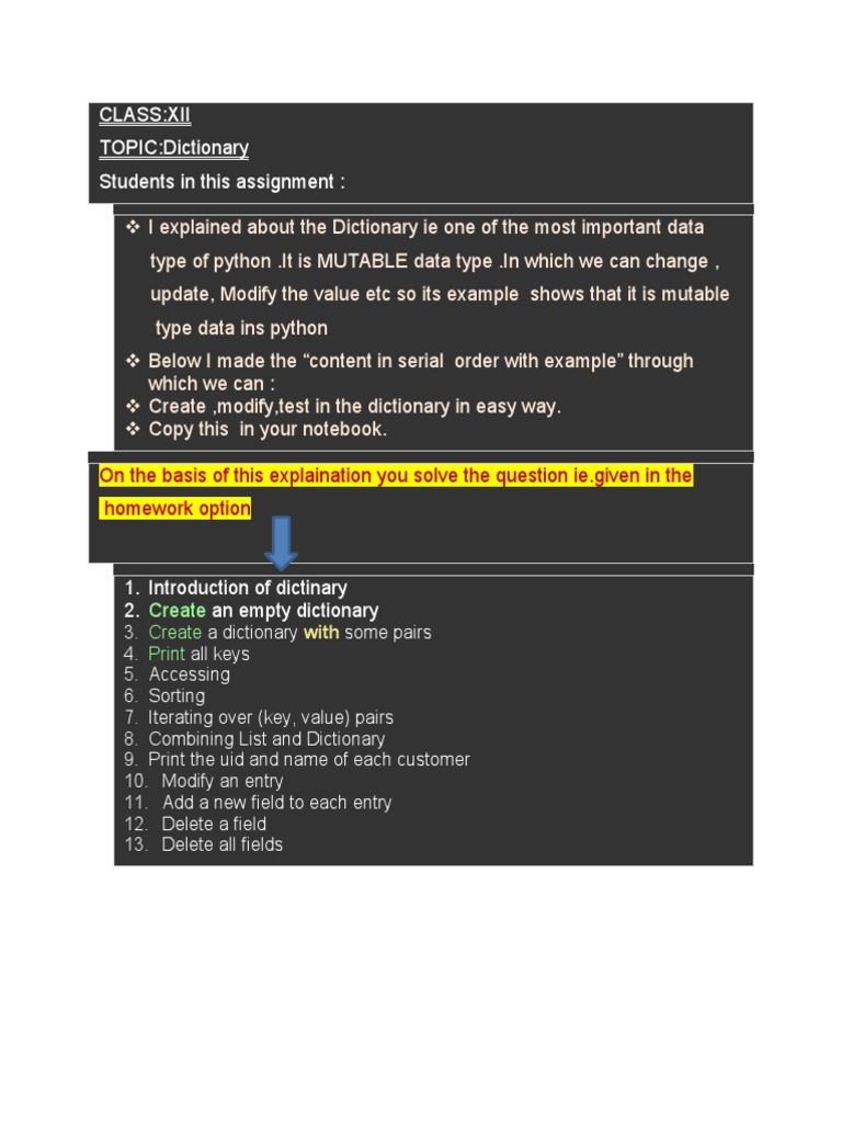 Introduction of Dictinary | PDF | I Phone | Data Management