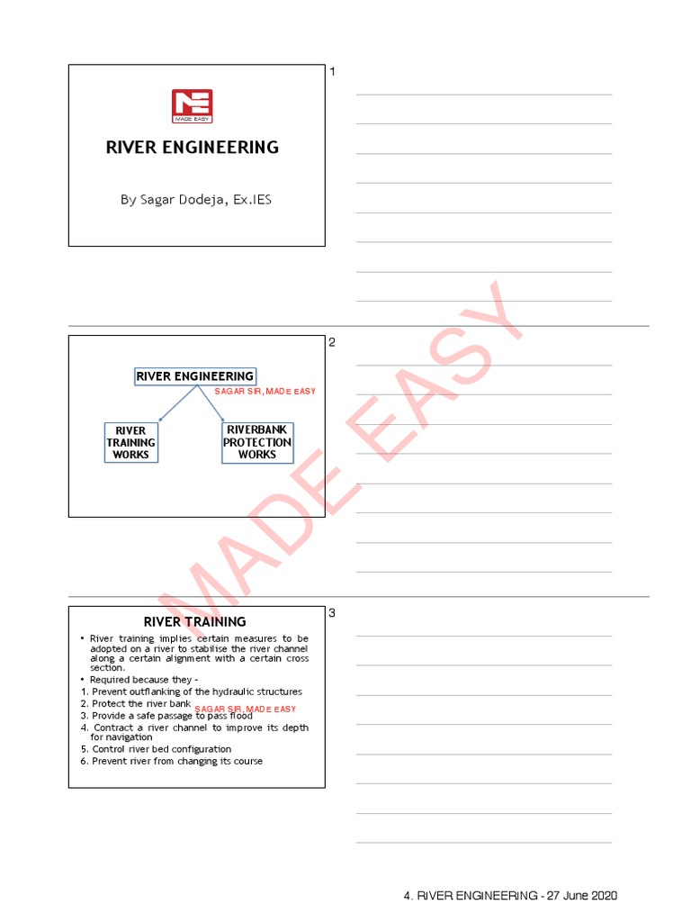 River Engineering-1 PDF | PDF | Levee | River