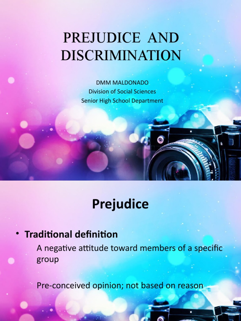 Prejudice and Discrimination | PDF | Stereotypes | Prejudices