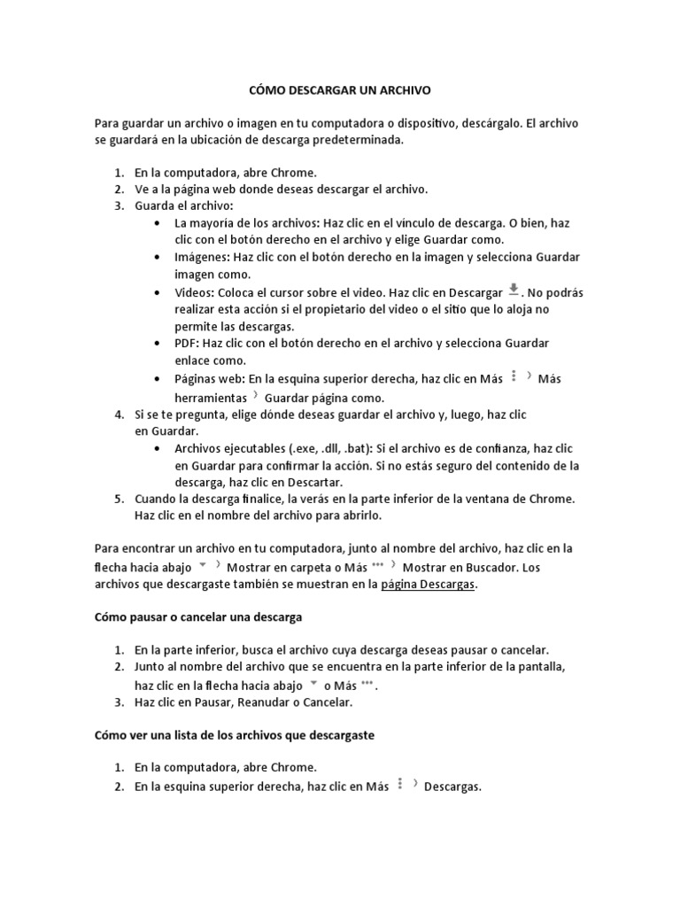 Cómo Descargar Un Archivo | PDF | Familias de sistemas operativos | Archivo de computadora