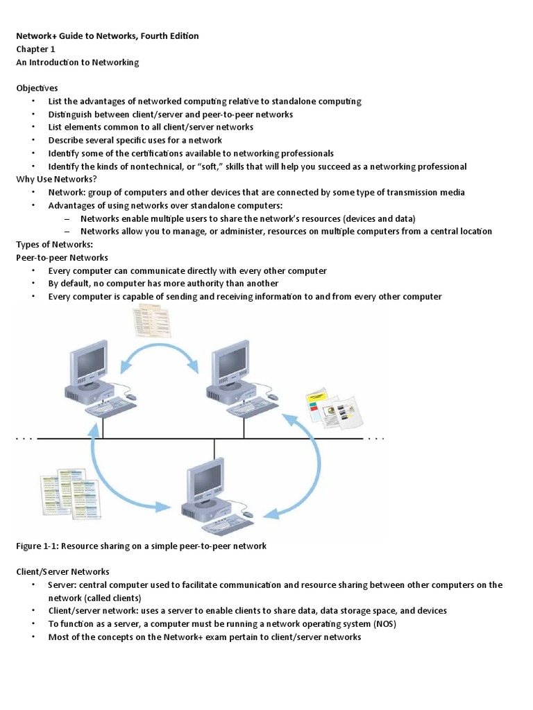 Network Chapter 1 | PDF | Client–Server Model | Computer Network