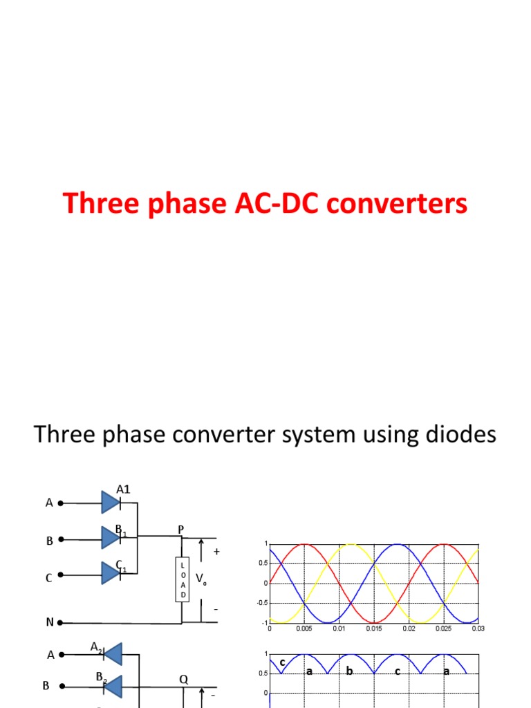 Three Phase AC-DC Converters Guide | PDF | Power Engineering ...