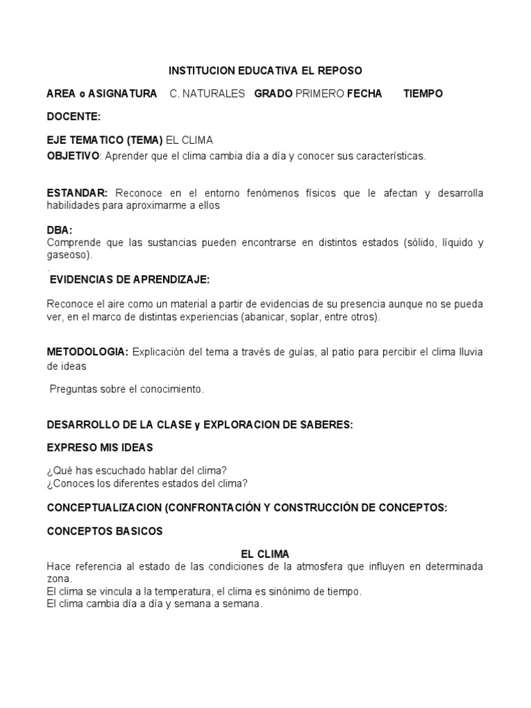 Understanding Weather and Climate: Sunny, Cloudy, and Rainy Days | PDF ...