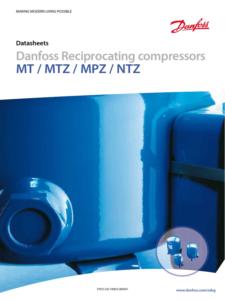 Danfoss Reciprocating Compressors: MT / MTZ / MPZ / NTZ | PDF ...