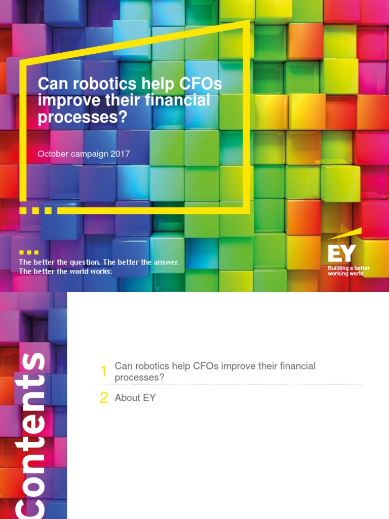 Can Robotics Help Cfos Improve Their Financial Processes?: October Campaign 2017 | PDF ...