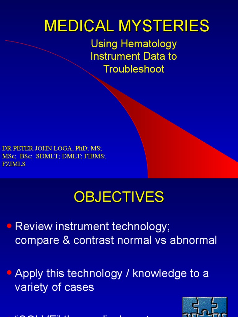 Solving Medical Mysteries Through Hematology Instrument Data | PDF ...