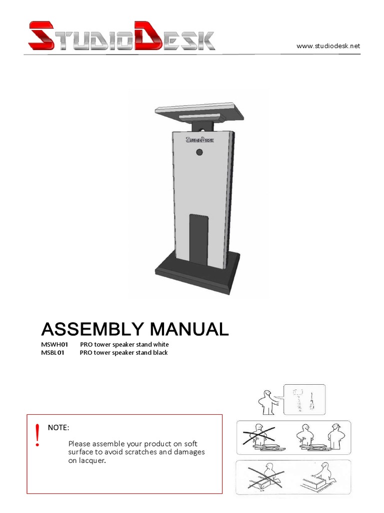 Please Assemble Your Product On Soft Surface To Avoid Scratches and ...