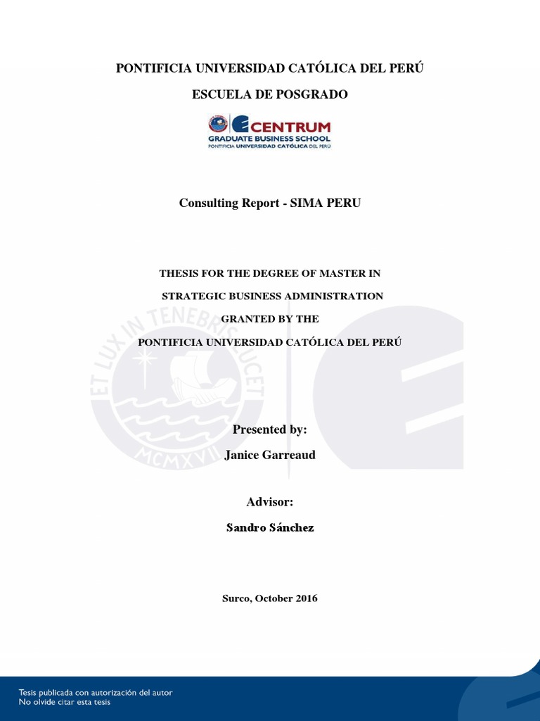 SIMA Peru Consulting Report 2016 | PDF | Shipbuilding | Ships