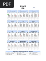 Year 1752 Calendar - India | PDF