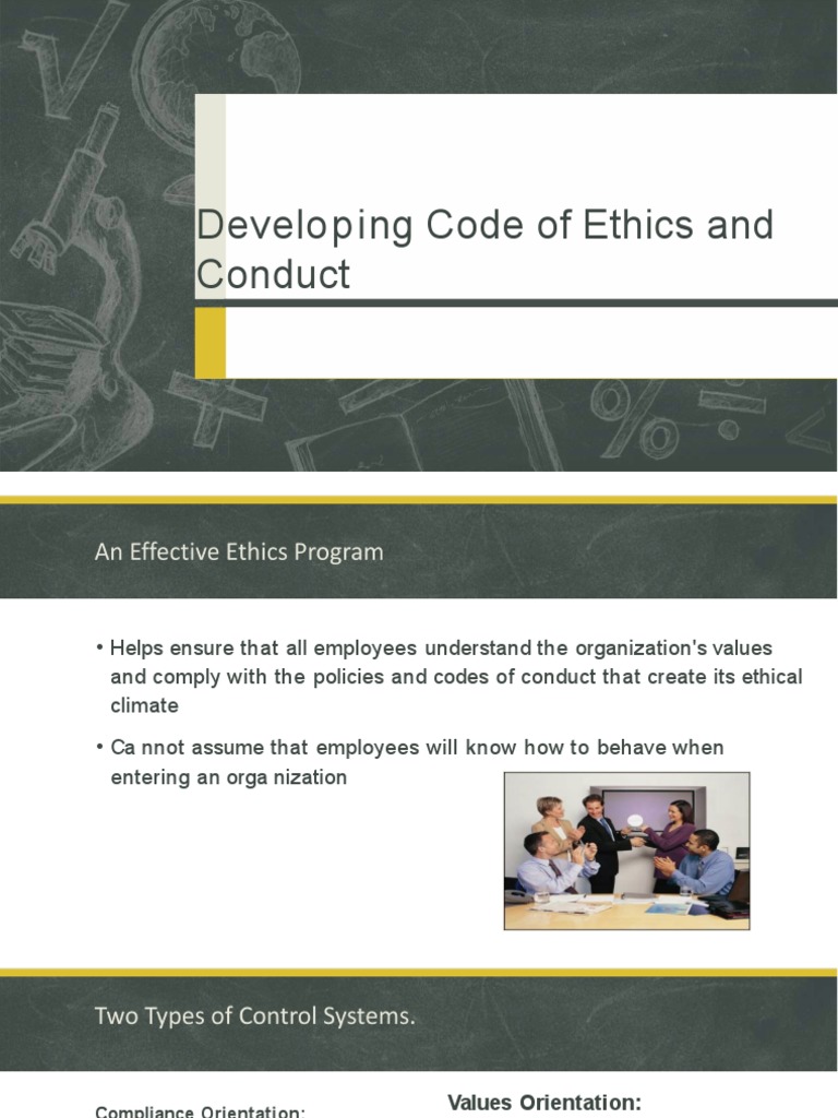 Developing Code of Ethics | PDF | Value (Ethics) | Stakeholder (Corporate)
