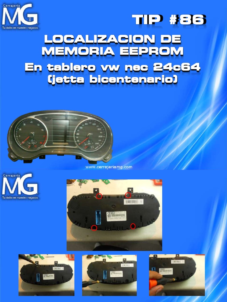 Localizacion de Memoria Eeprom en Tablero VW Nec 24c64 (Jetta Bicentenario) | PDF