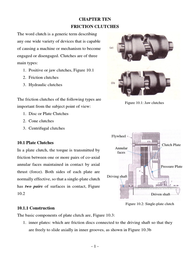 Friction Clutches - 2019 - 2020 | PDF | Clutch | Classical Mechanics