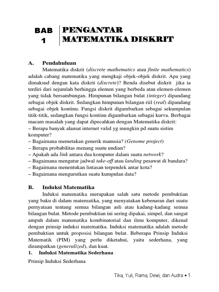 Modul Mat Diskrit | PDF