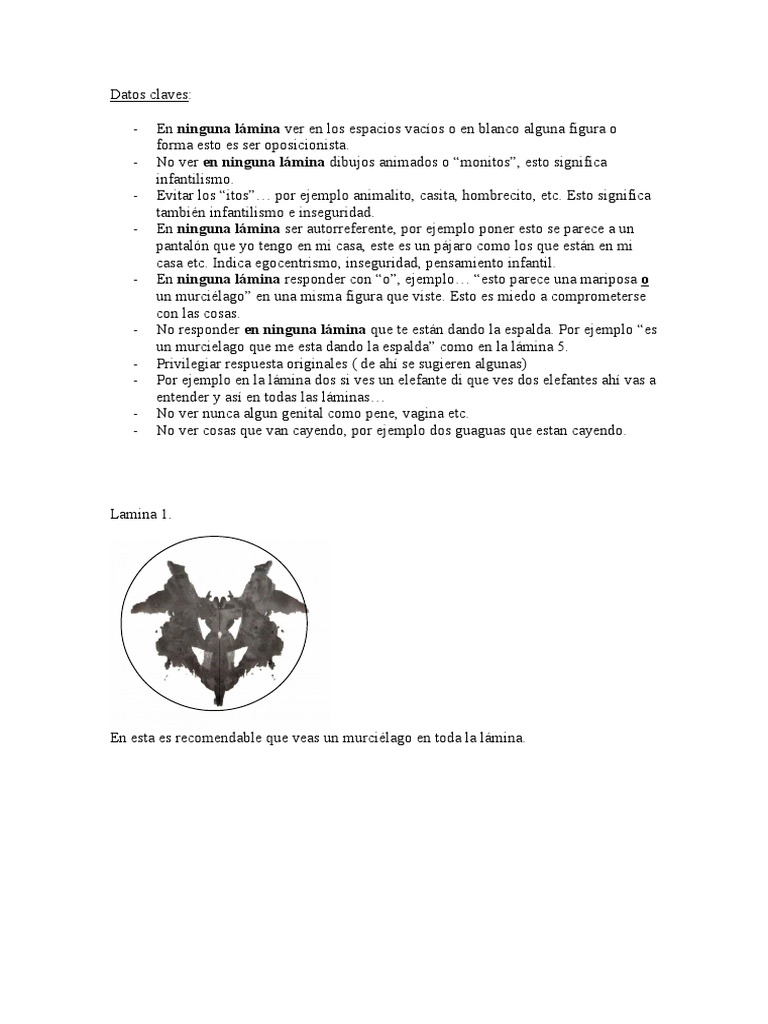 Test de Rochard | PDF | Artes del Lenguaje y Comunicación | Arte