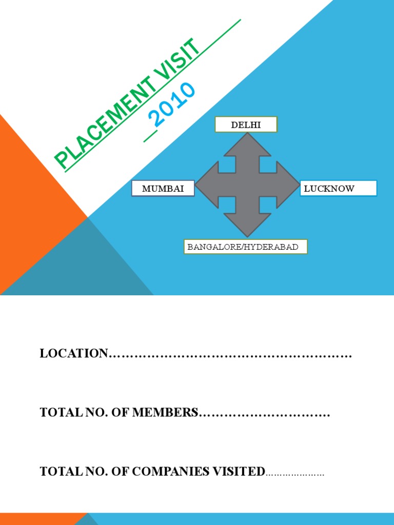 Placement Visit 2010 | PDF