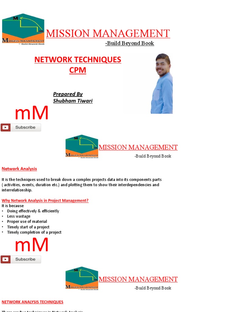 Network Analysis - CPM | Download Free PDF | Operations Research | Projects