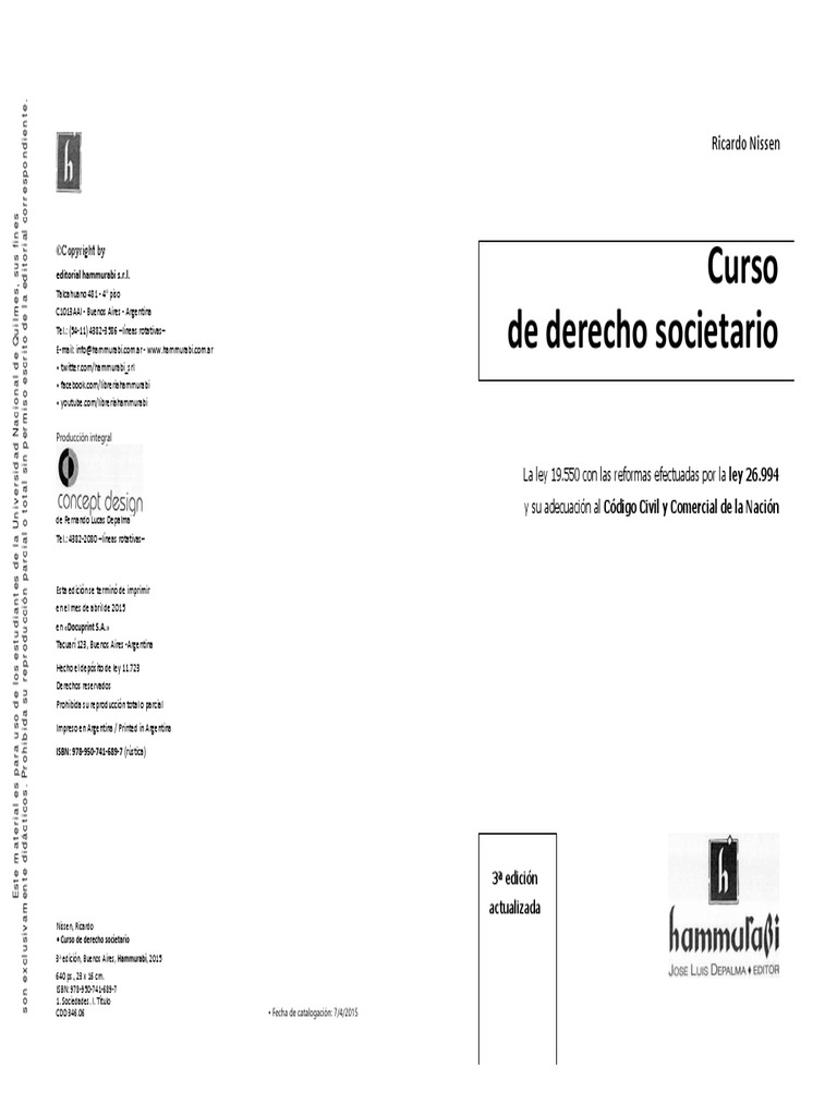 AS Nissen 2 Unidad 4 PDF | PDF | Derecho Corporativo | Conceptos legales