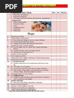 OSCE Checklist Newborn Baby Assessment NIPE | PDF | Diseases And ...