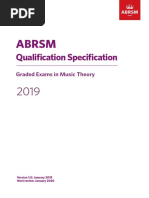 ABRSM Music Theory Grades 1-5 Criteria | PDF | Clef | Rhythm