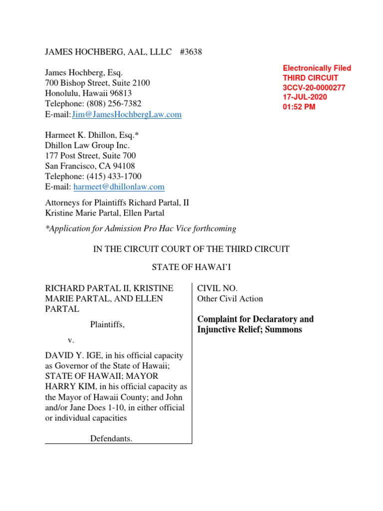 Application For Admission Pro Hac Vice Forthcoming | PDF | State Of ...