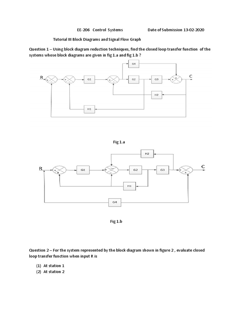 EE206 Control Systems Tutorial - 20 | PDF